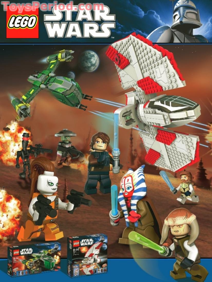 LEGO 7931 T-6 Jedi Shuttle Instructions and Parts List