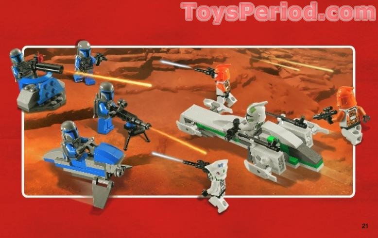 LEGO 7913 Clone Trooper Battle Pack Instructions and Parts List