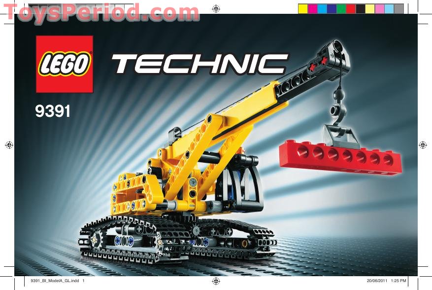 LEGO 9391 Crawler Crane Instructions and Parts List
