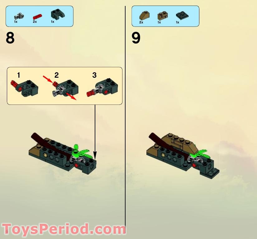 LEGO 9448 Samurai Mech Instructions and Parts List