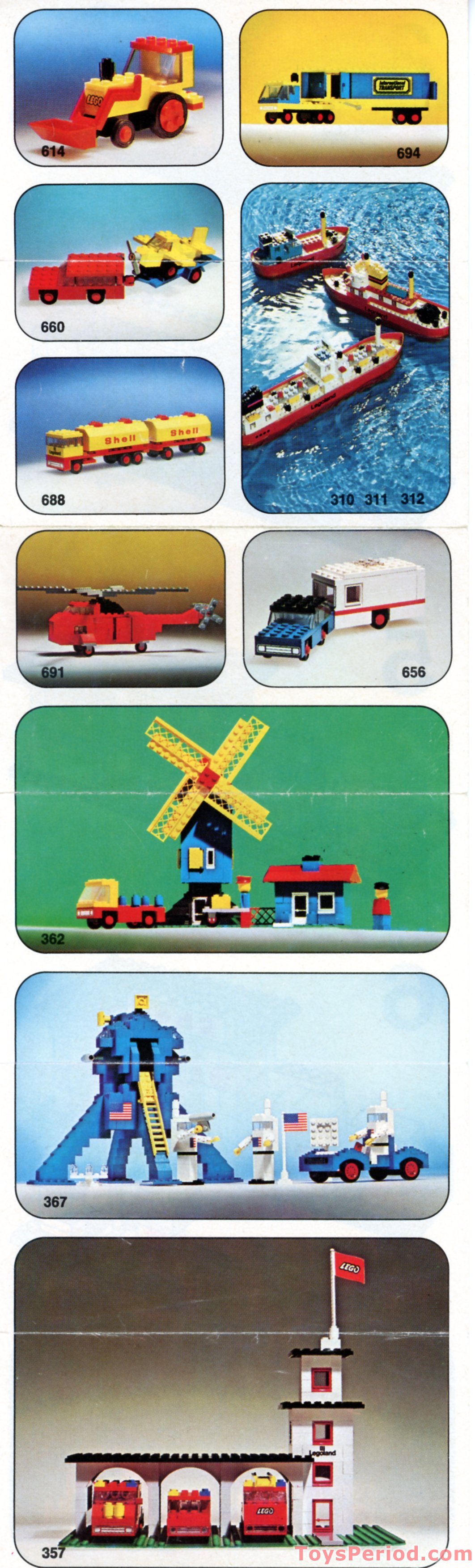 LEGO 690 Shell Station Instructions and Parts List