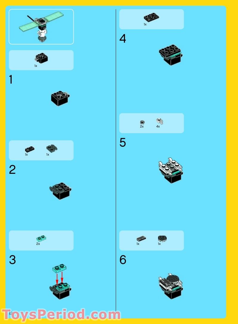 LEGO 10231 Shuttle Expedition Instructions and Parts List