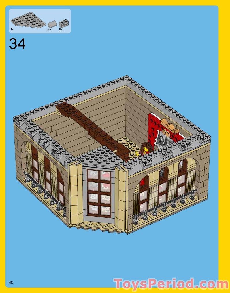 LEGO 10232 Palace Cinema Instructions and Parts List
