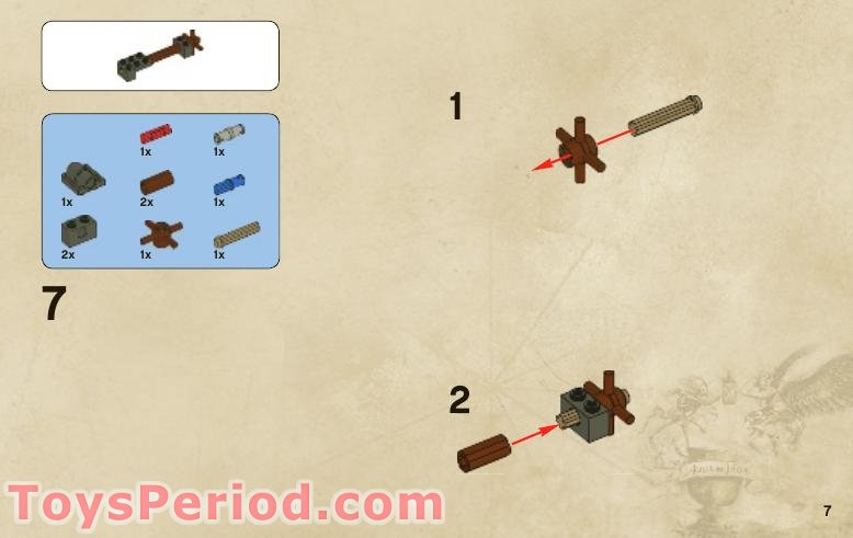 LEGO 4182 The Cannibal Escape Instructions and Parts List