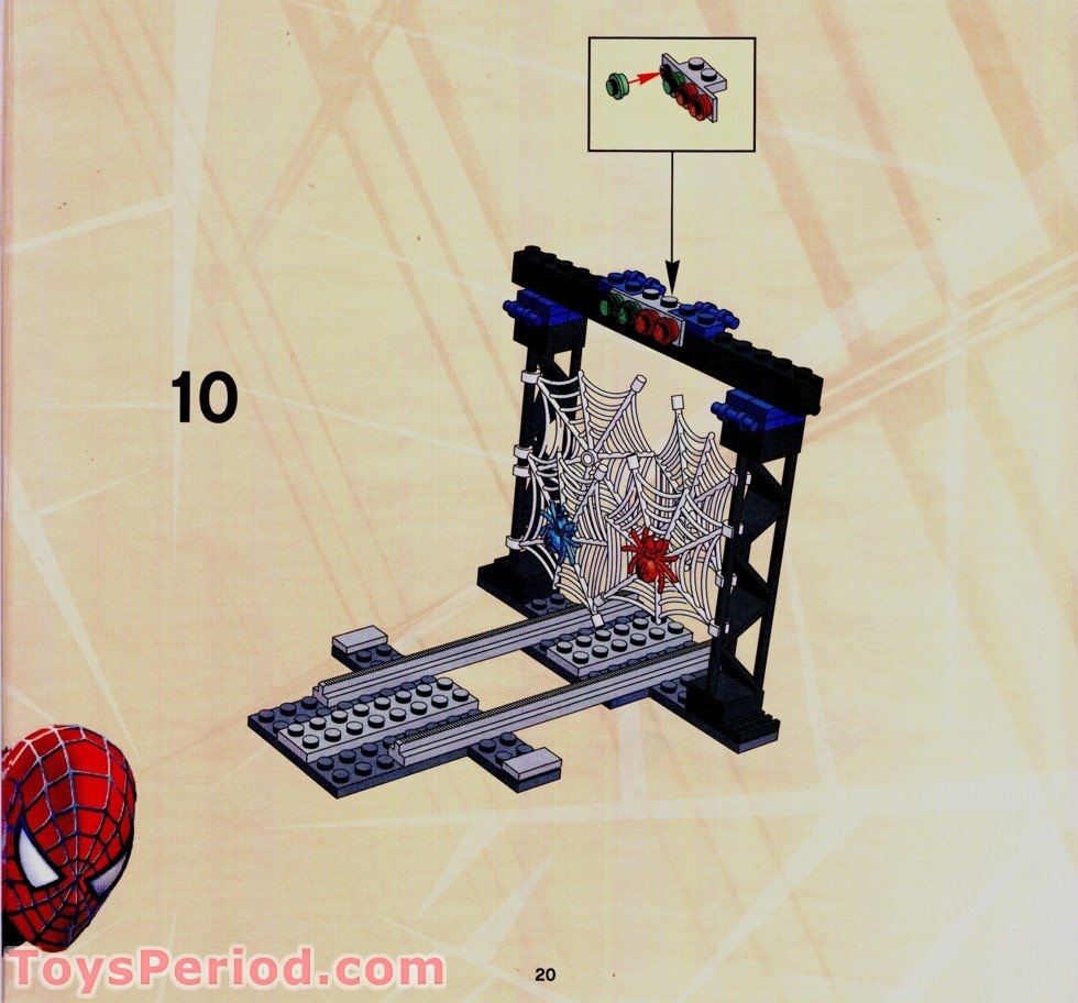 LEGO 4855 Spider-Man's Train Rescue Instructions and Parts List
