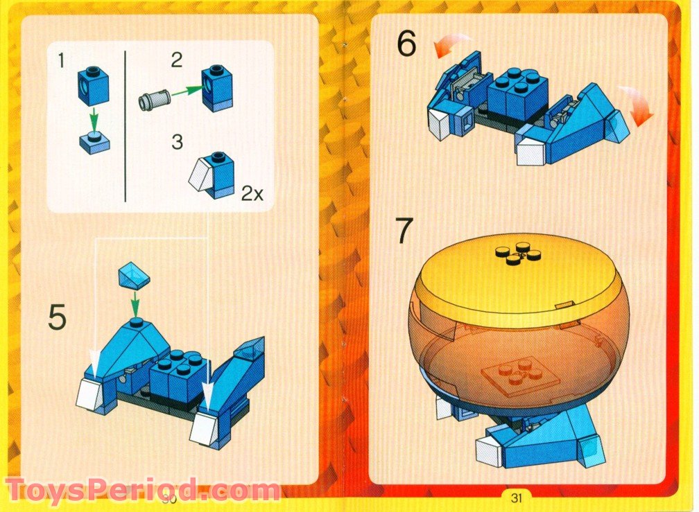 LEGO 4413 Arachno Pod Instructions and Parts List