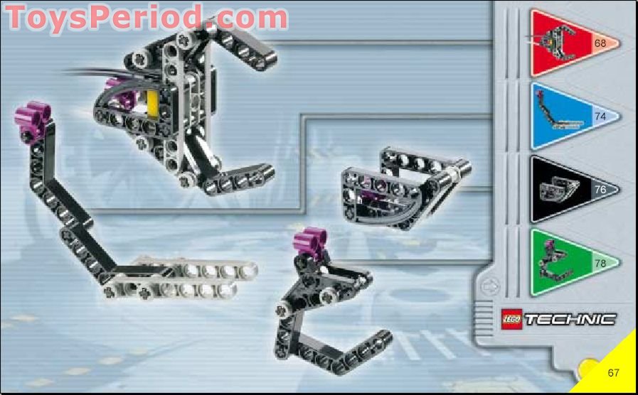 LEGO 5218 Pneumatic Pack Instructions and Parts List