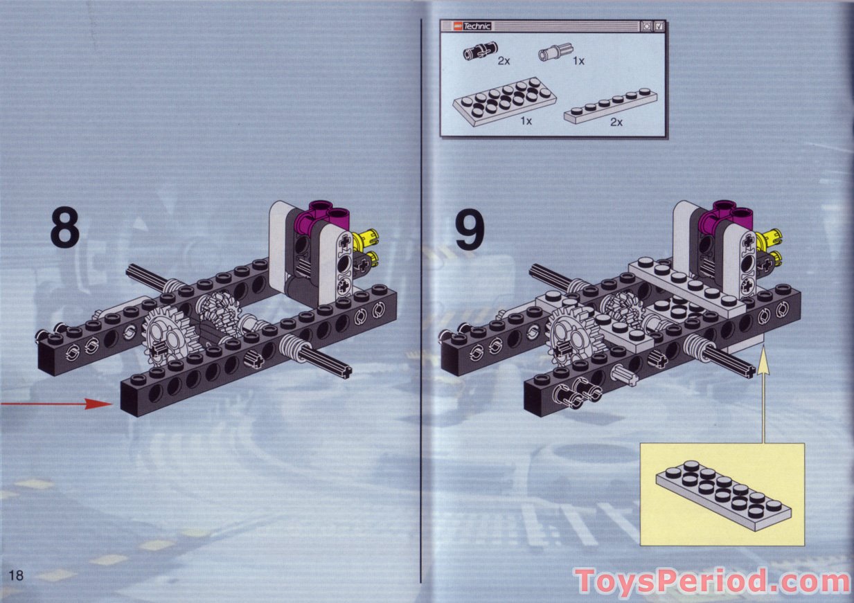 LEGO 5222 Chassis Pack Instructions and Parts List