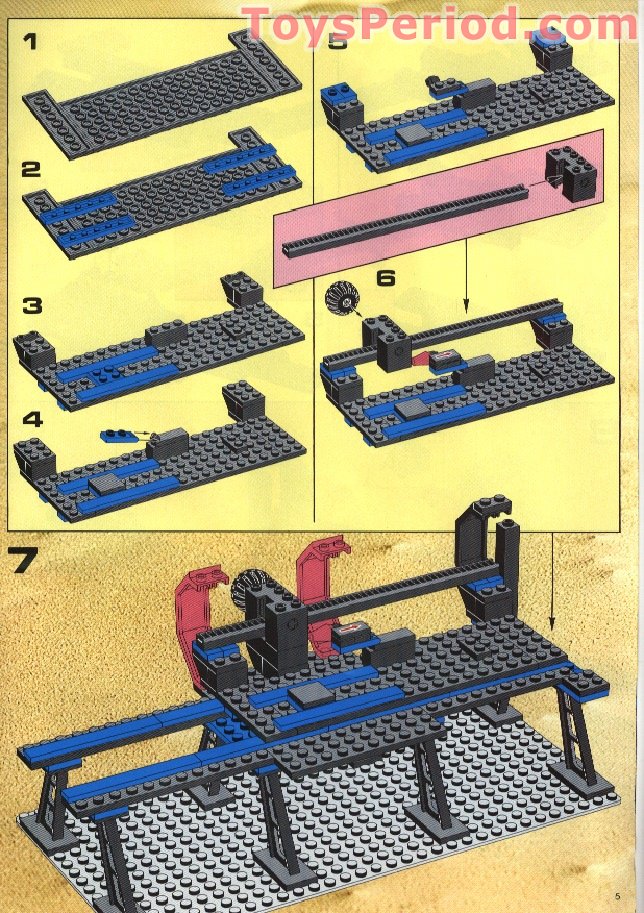 LEGO 6955 Space Lock-Up Isolation Base Instructions and Parts List