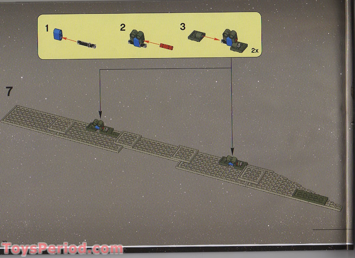 LEGO 6211 Imperial Star Destroyer Instructions and Parts List