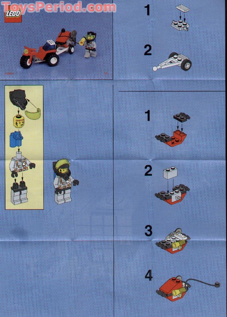 LEGO 6478 Fire Station Instructions and Parts List