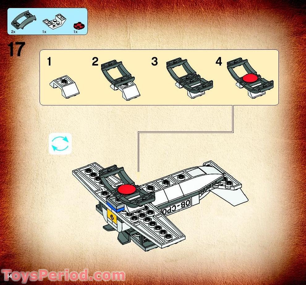 LEGO 7623 Temple Escape Instructions and Parts List