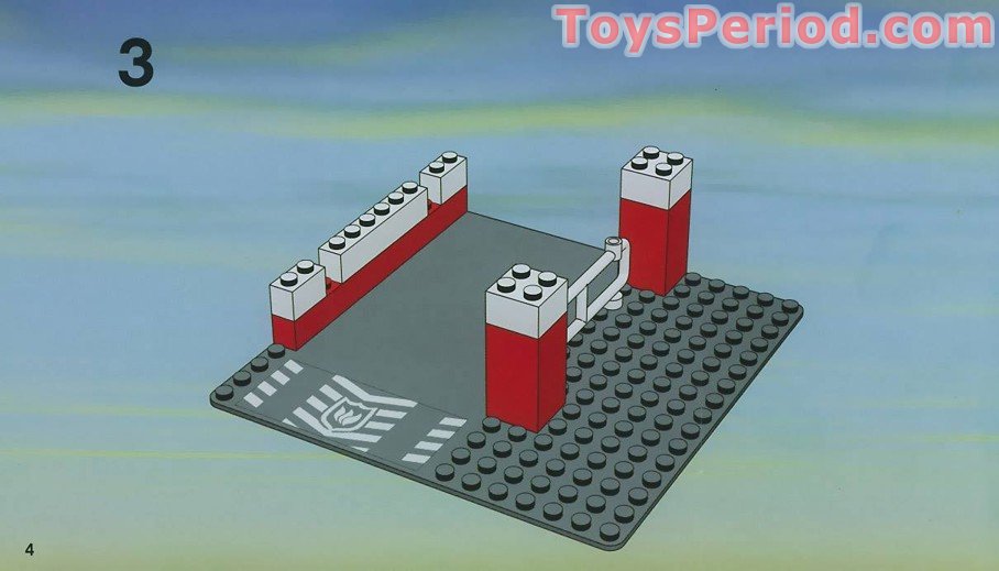 LEGO 7240 Fire Station Instructions and Parts List