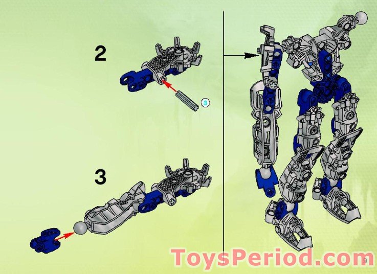 LEGO 8688 Toa Gali Instructions and Parts List
