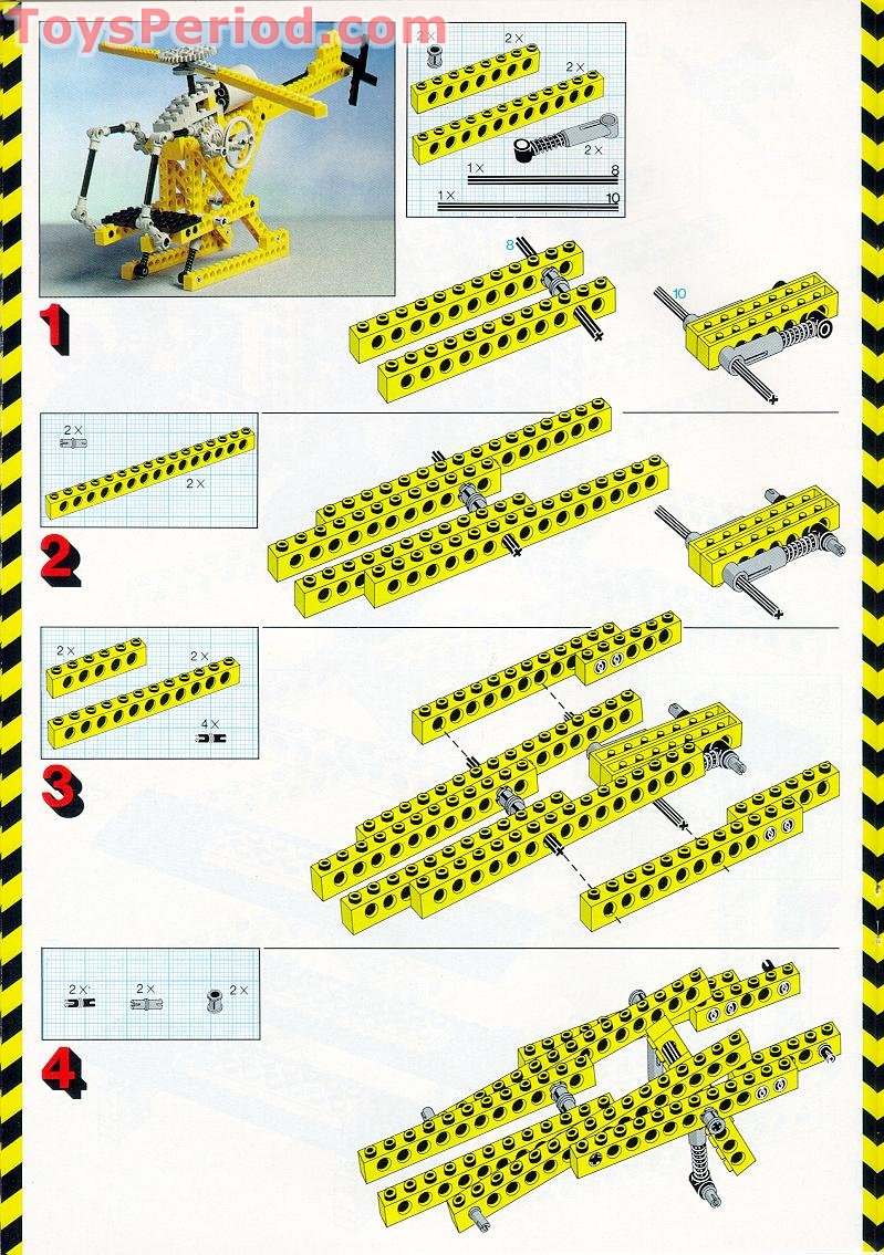 LEGO 8090 Technic Universal Set Instructions and Parts List