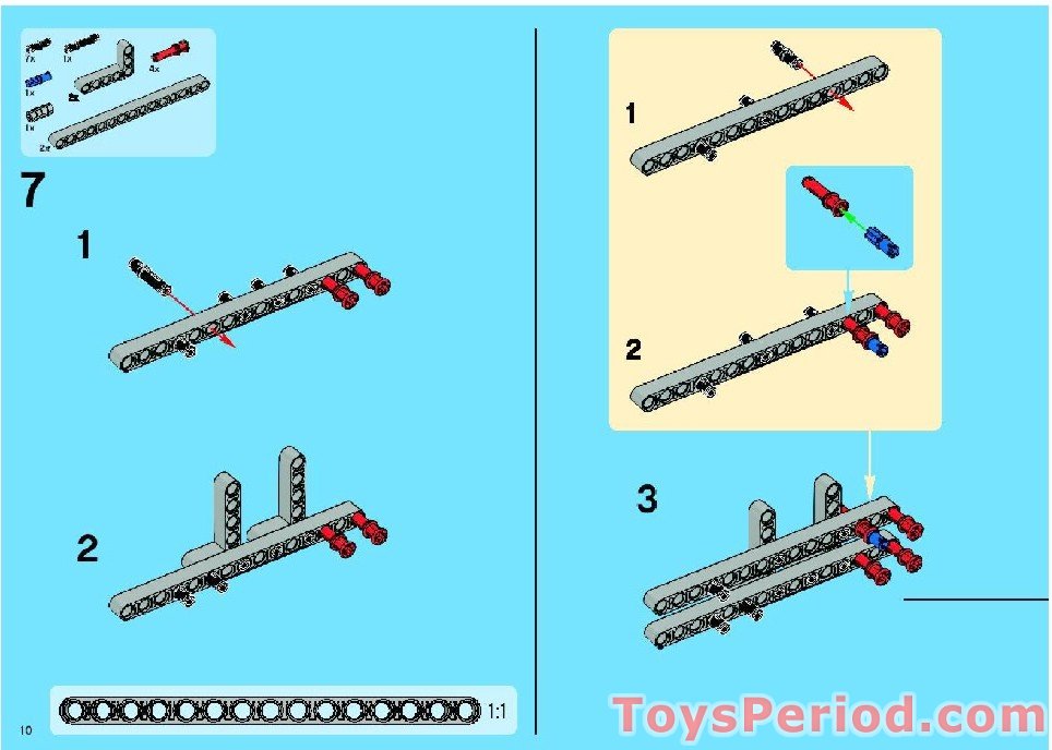 LEGO 8274 Combine Harvester Instructions and Parts List