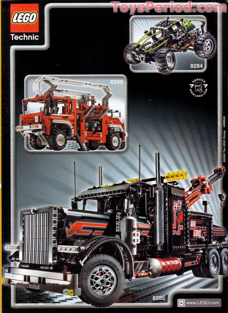 LEGO 8288 Crawler Crane Instructions and Parts List