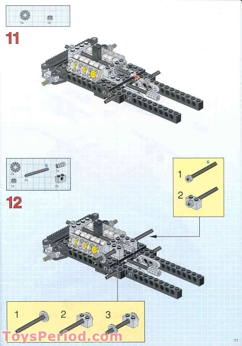 LEGO 8428 Turbo Command Instructions and Parts List
