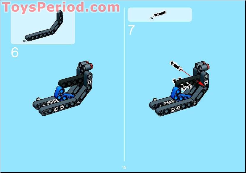 LEGO 8433 Cool Movers Instructions and Parts List