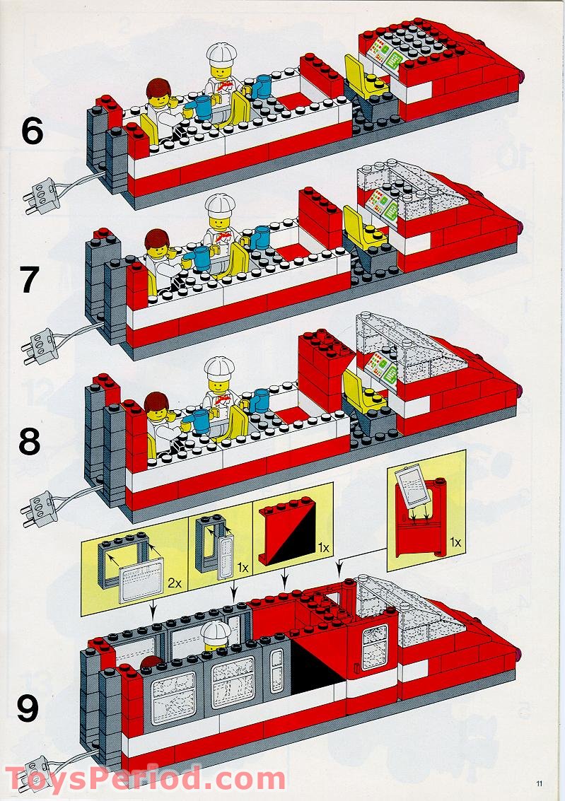 LEGO 7745 High-Speed City Express Passenger Train, 12v Instructions and Parts List