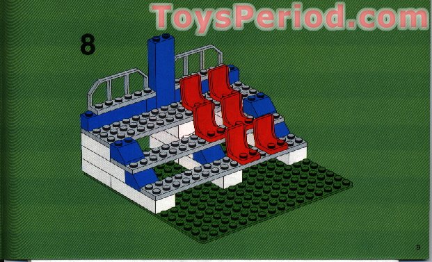 LEGO 3308 Shell Promotional Soccer Set - Tribune Instructions and Parts ...