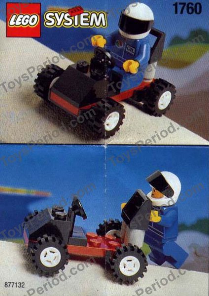 LEGO 1760 Racer Polybag Set Instructions and Parts List