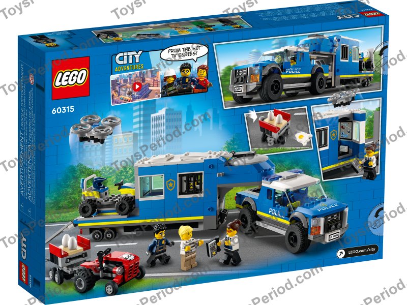 LEGO 60315 Police Mobile Command Truck Set Parts List