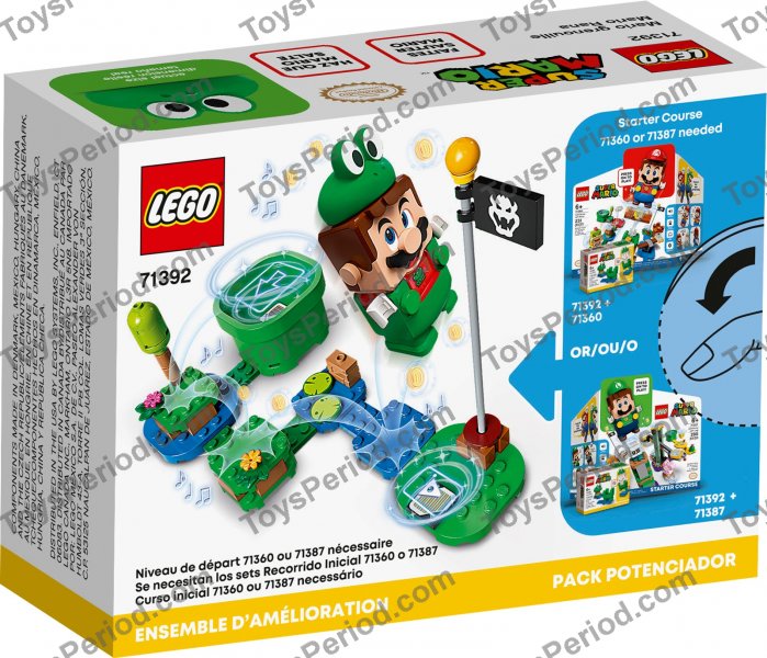 LEGO 71392 Frog Mario - Power-Up Pack Set Parts List