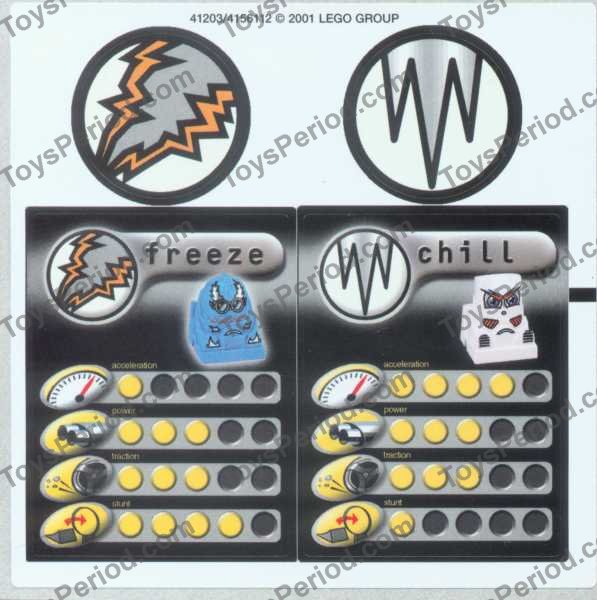 LEGO Sets with Part 4579stk02 Sticker Sheet for Set 4579 - Sheet 2 ...