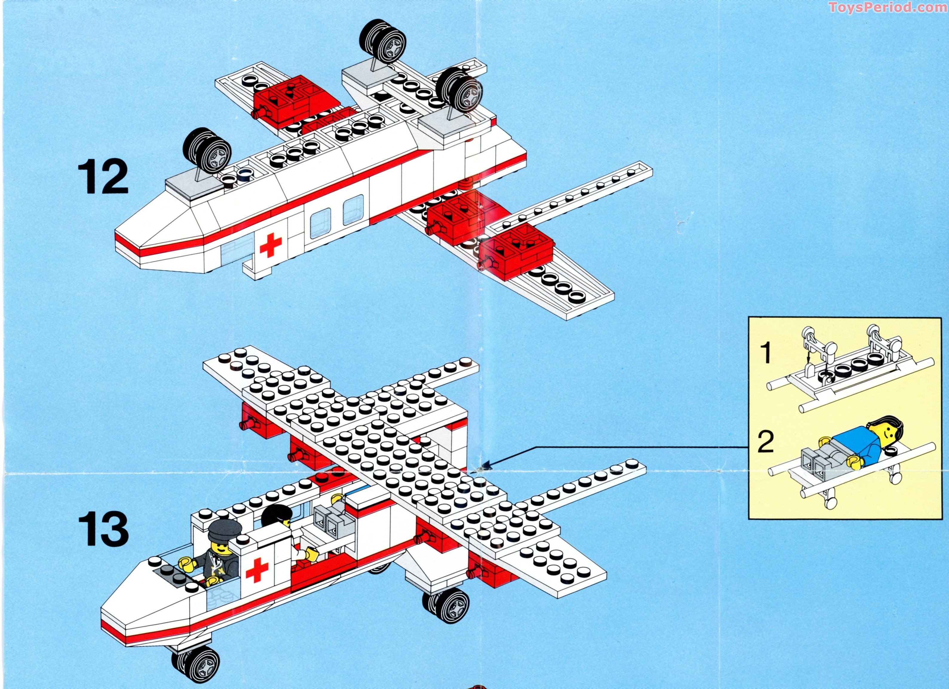 LEGO 6356 Med-Star Rescue Plane Instructions and Parts List