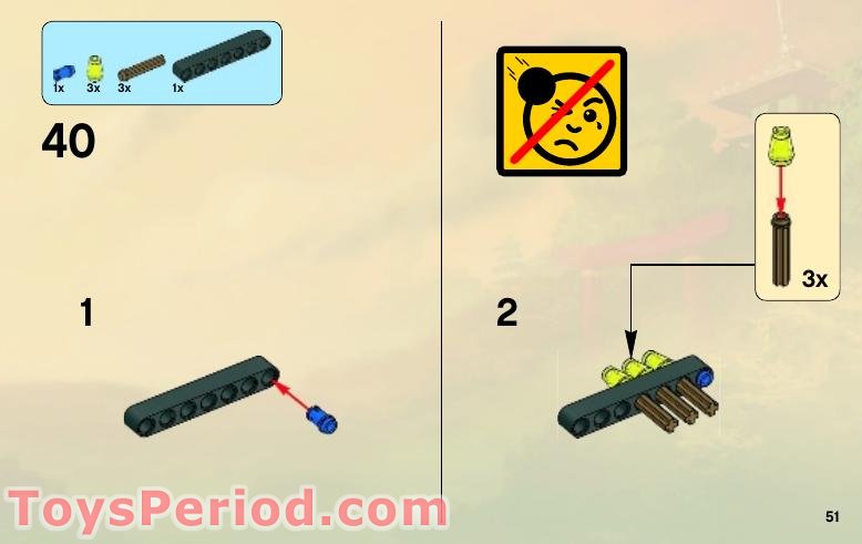 LEGO 70501 Warrior Bike Instructions and Parts List