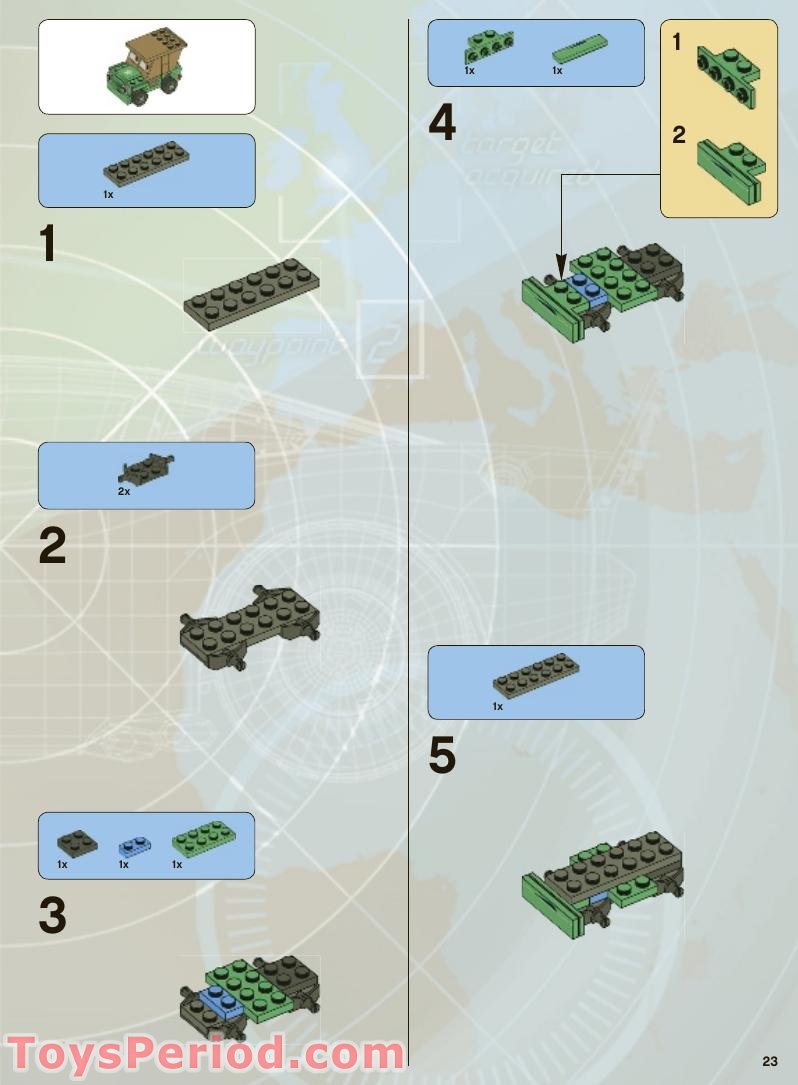 LEGO 8487 Flo's V8 Cafe Instructions and Parts List