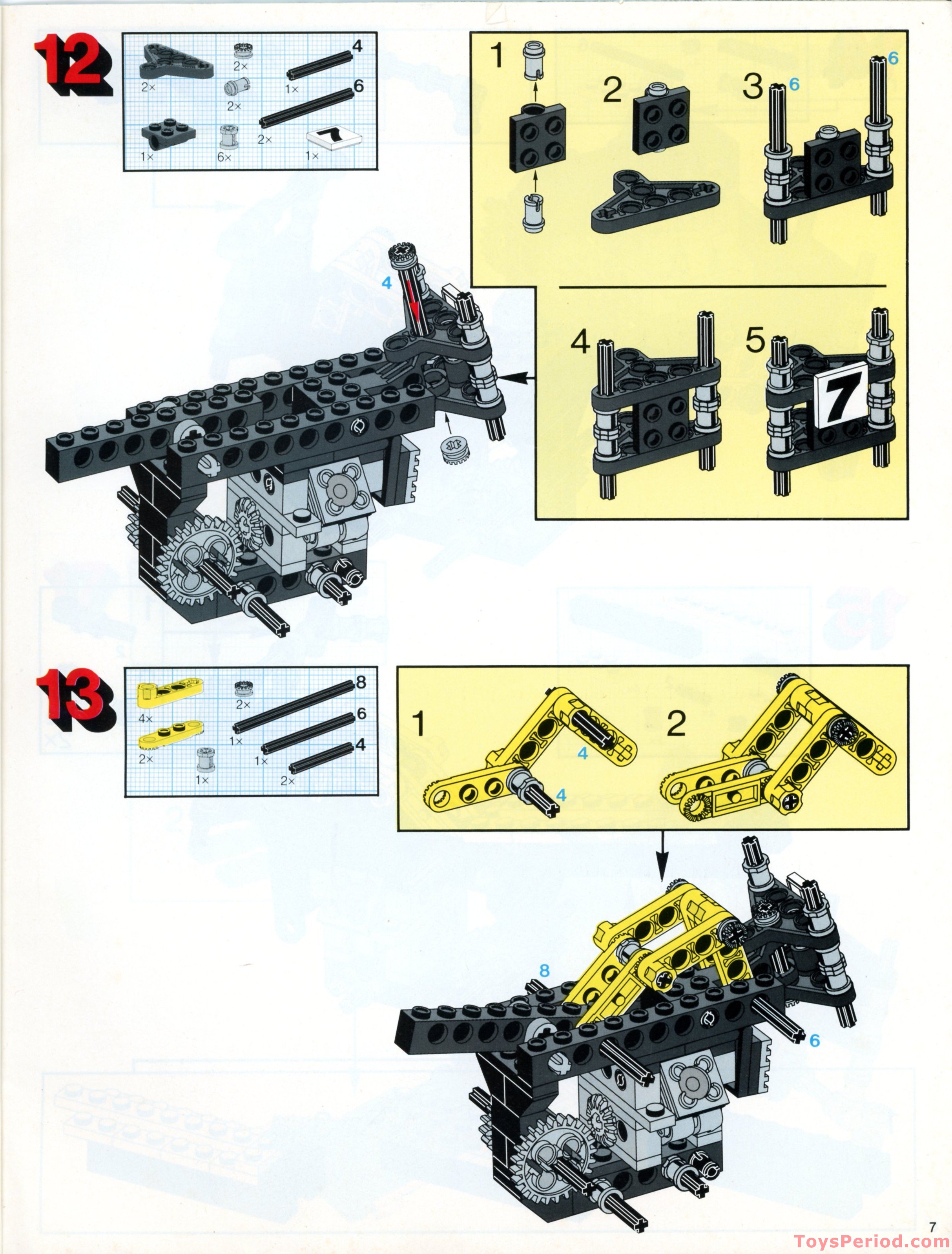 LEGO 8838 Shock Cycle Instructions and Parts List