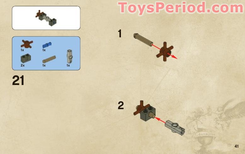 LEGO 4182 The Cannibal Escape Instructions and Parts List