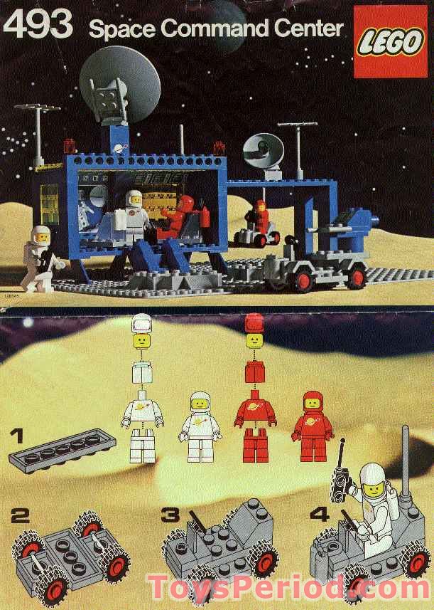 LEGO 493-1 Space Command Center (Flatplate Version) Instructions and ...