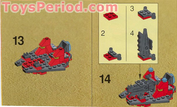 LEGO 1843 Space and Castle Value Pack Instructions and Parts List