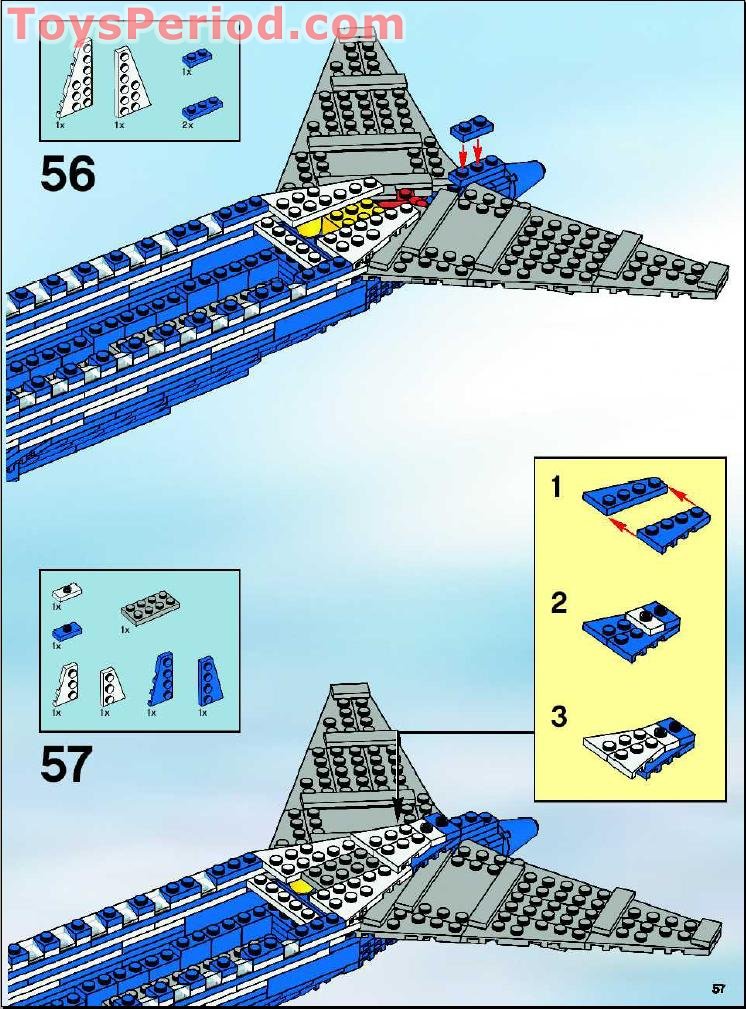 LEGO 10177 Boeing 787 Dreamliner Instructions and Parts List