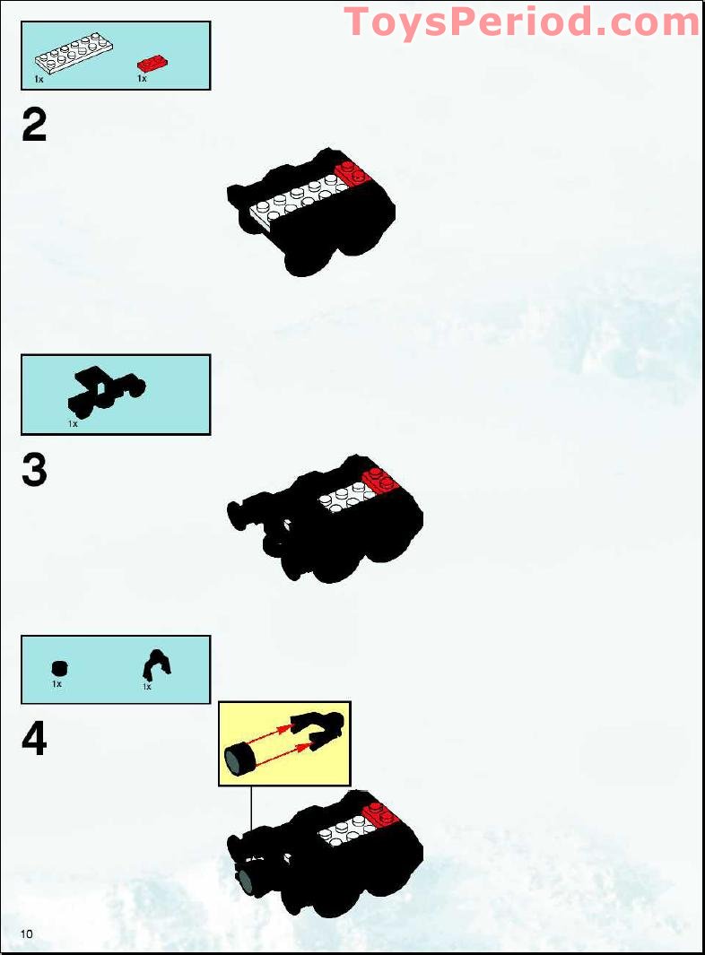 LEGO 10173 Holiday Train Instructions and Parts List