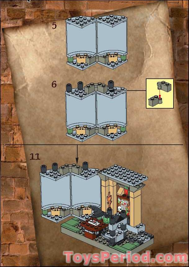 LEGO 4729 Dumbledore's Office Instructions and Parts List