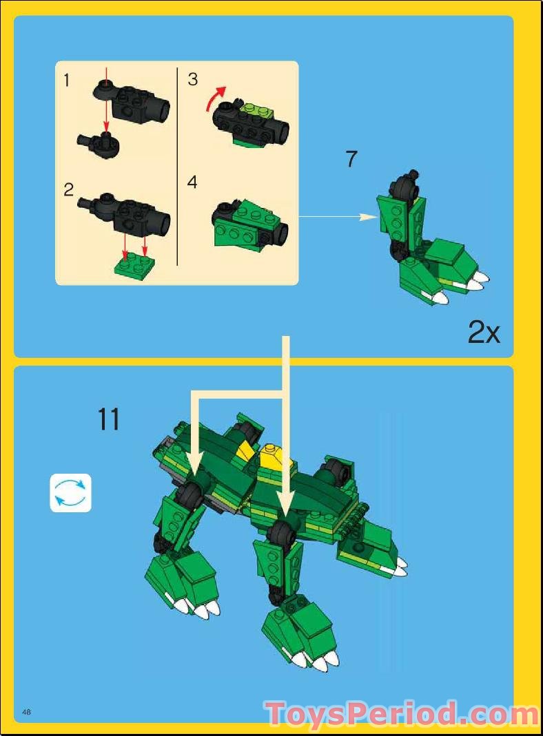 LEGO 4894 Mythical Creatures Instructions and Parts List