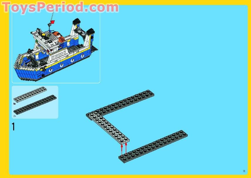 LEGO 4997 Transport Ferry Instructions and Parts List