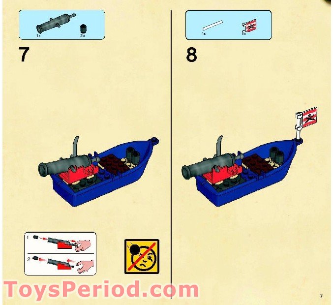 LEGO 6241 Loot Island Instructions and Parts List