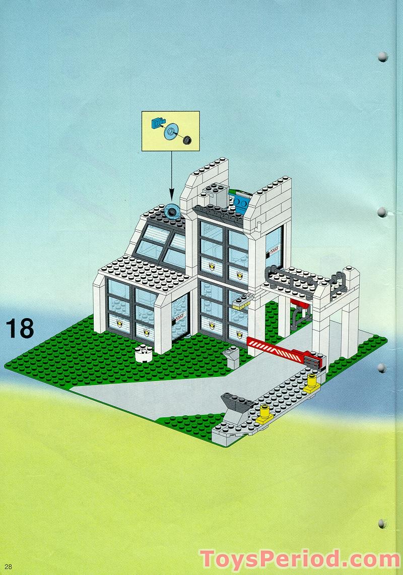 LEGO 6598 Metro PD Station Instructions and Parts List