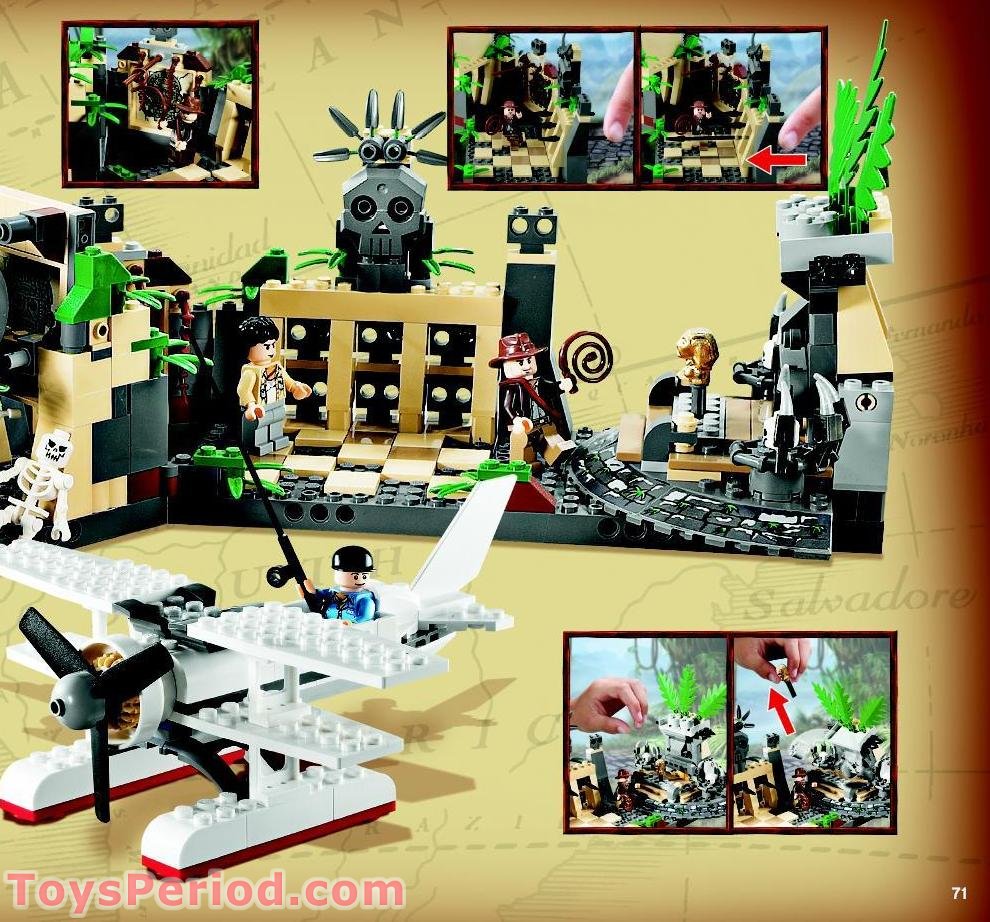 LEGO 7623 Temple Escape Set Parts Inventory and Instructions - LEGO ...