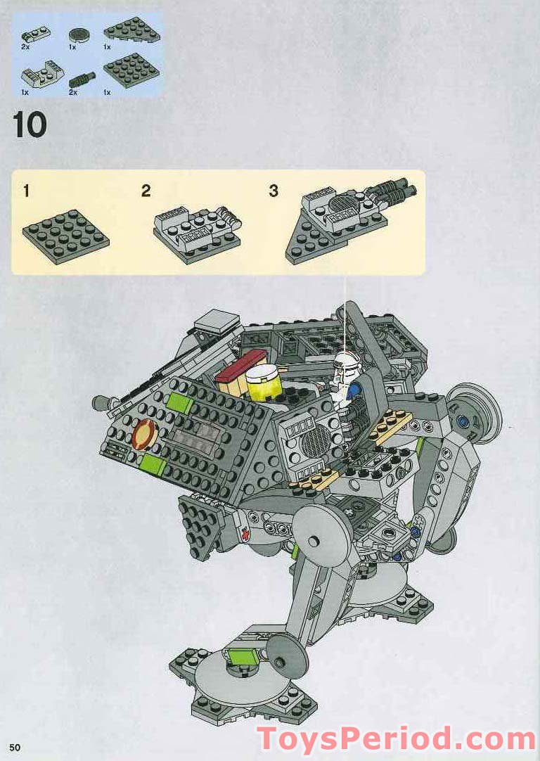 LEGO 7671 AT-AP Walker Instructions and Parts List