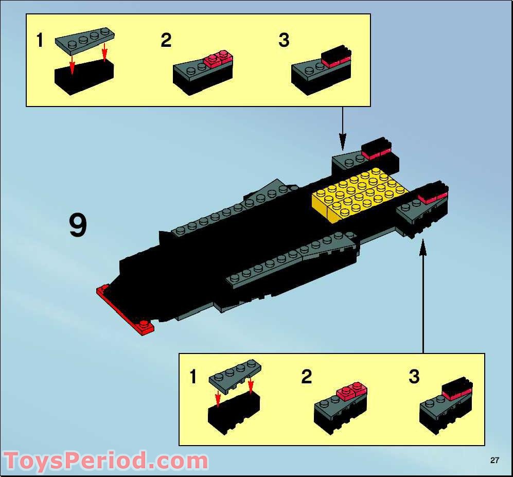 LEGO 7781 The Batmobile: Two-Face's Escape Instructions and Parts List