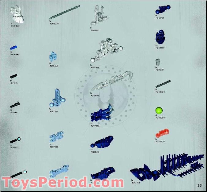 LEGO 8626 Irnakk Instructions and Parts List
