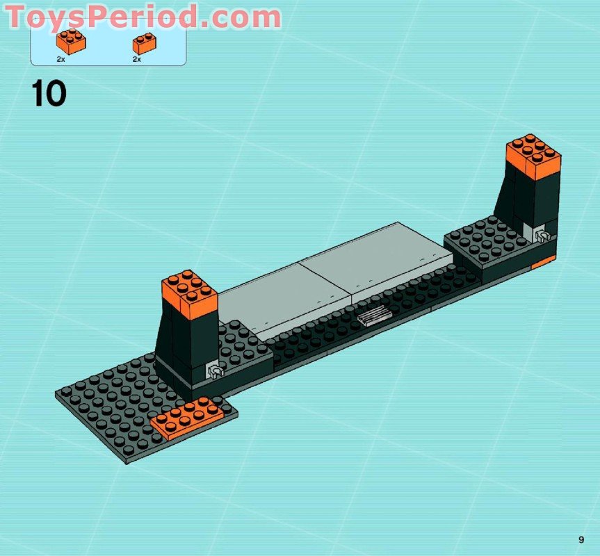 LEGO 8634 Mission 5: Turbocar Chase Instructions and Parts List