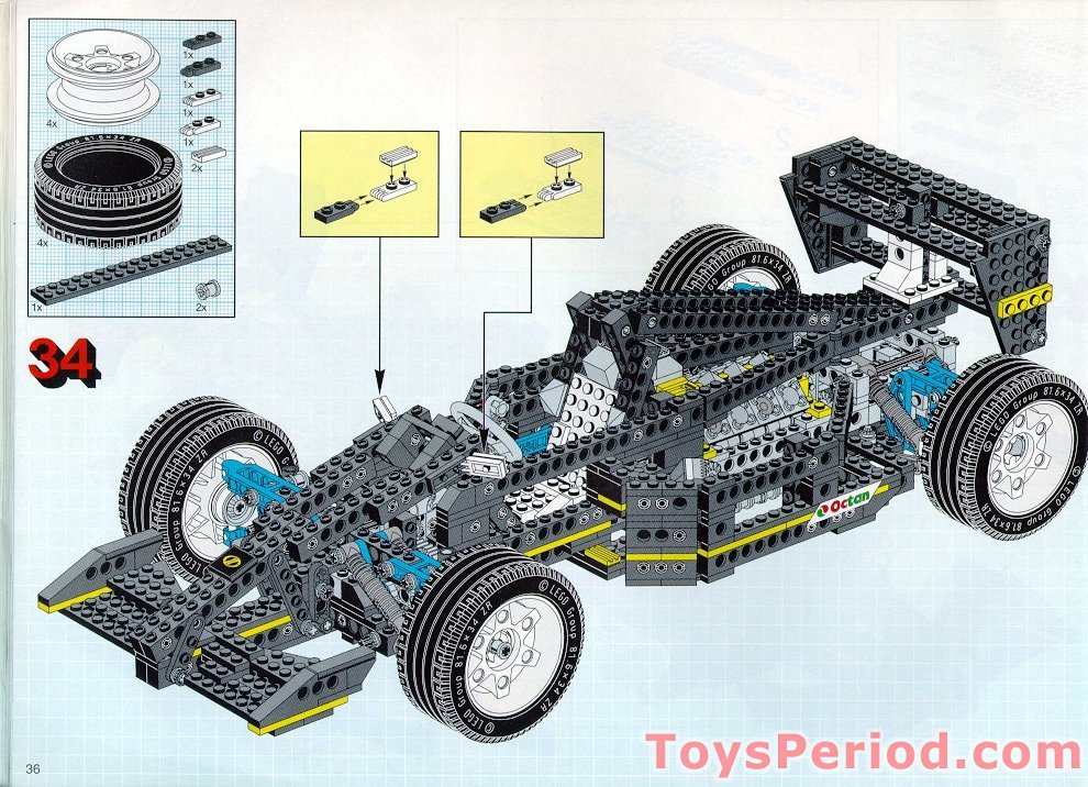 LEGO 8880 Super Car Set Parts Inventory and Instructions - LEGO ...