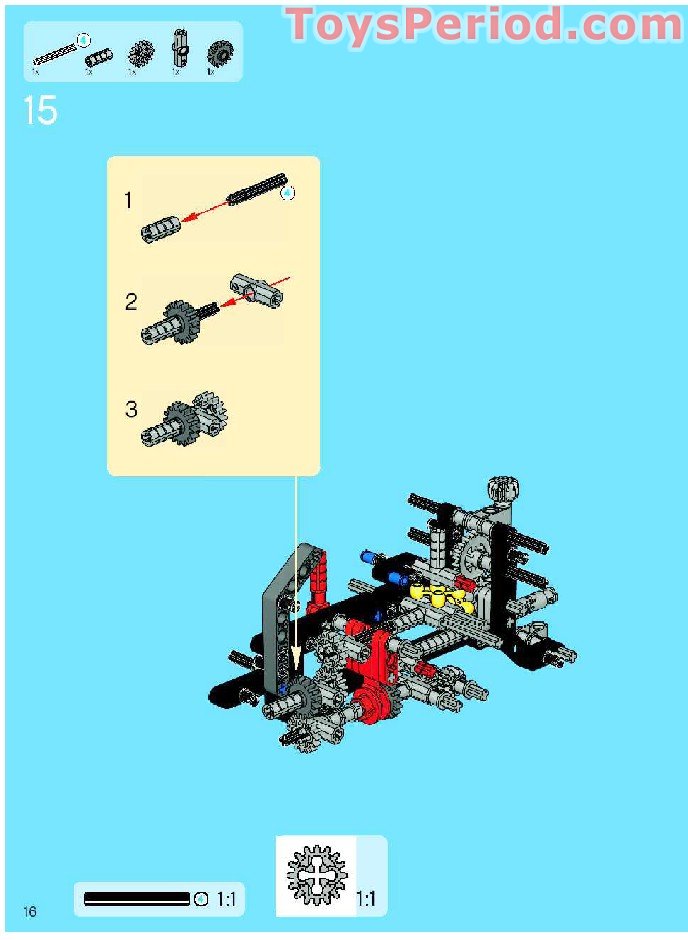 LEGO 8284-1 Dune Buggy or Tractor Instructions and Parts List